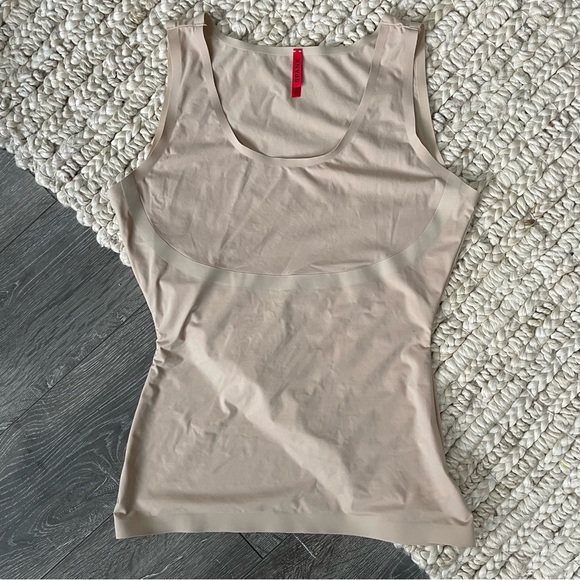 SPANX | Tops | Spanx Tank Top Slimming Size Medium Nude | Poshmark